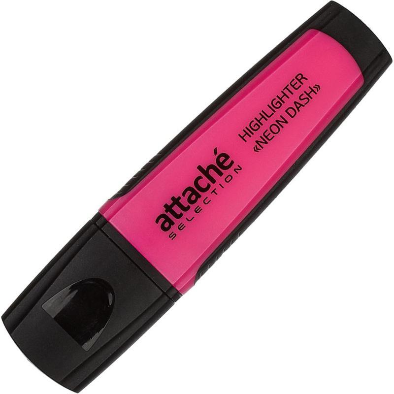 Маркер выделитель текста Attache Selection Neon Dash 1-5мм розовый ...